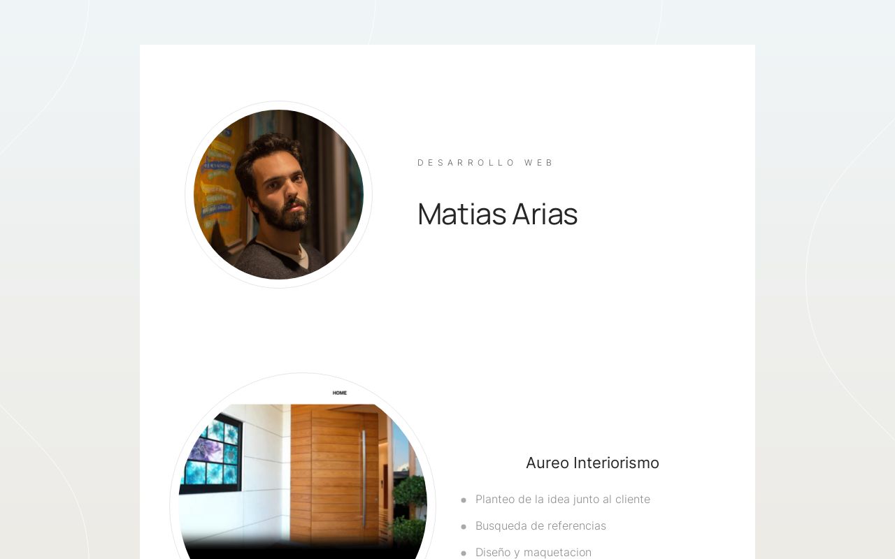 Matias Arias - Portfolio